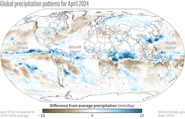 Global climate report for April 2024 | Climate.us